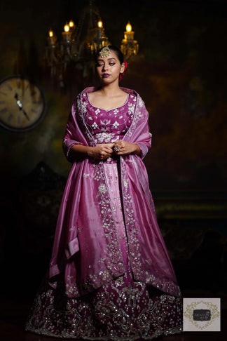 Rang Jamuni Handembroidered Lehenga Set – kreationbykj