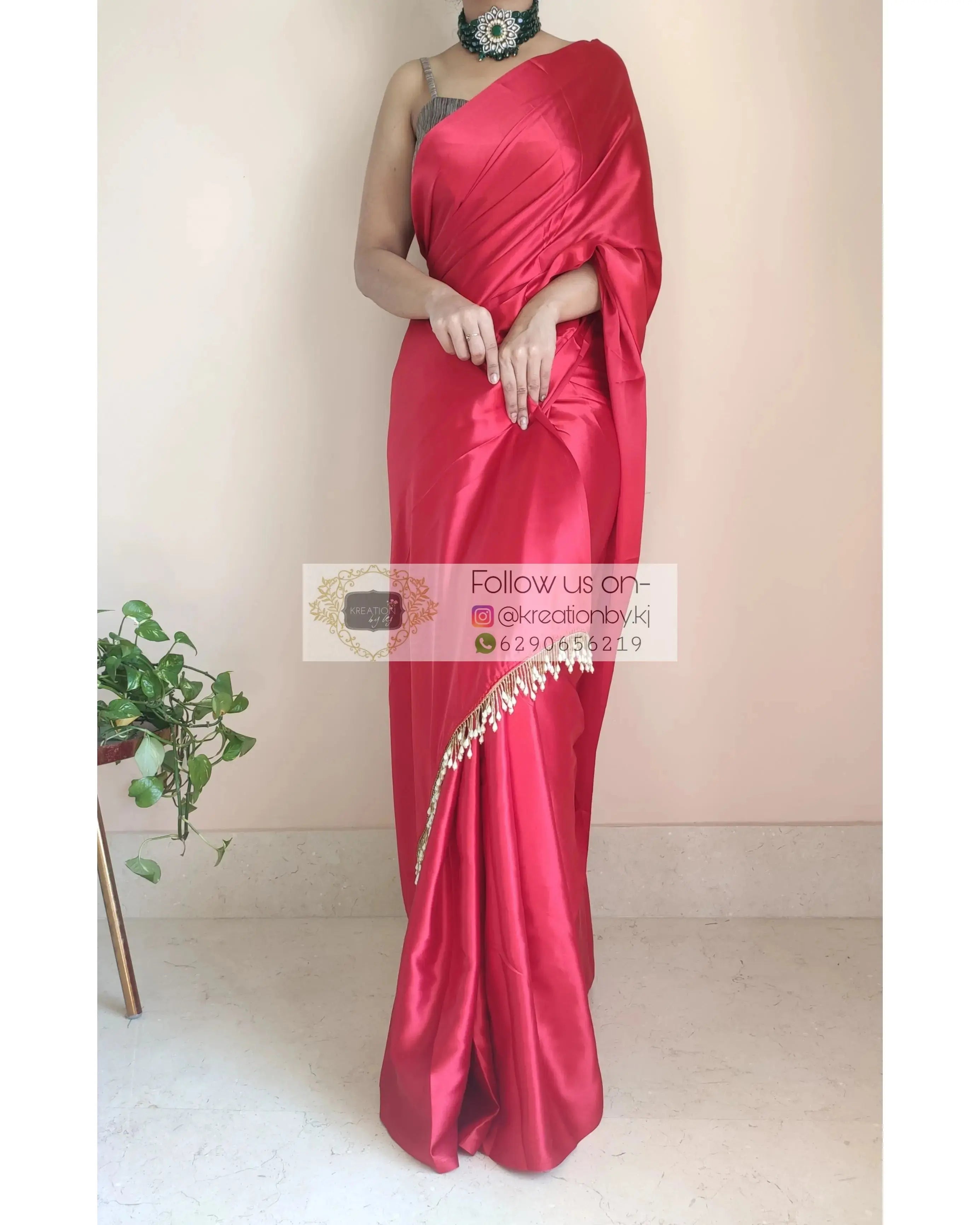 SATIN SAREES – kreationbykj